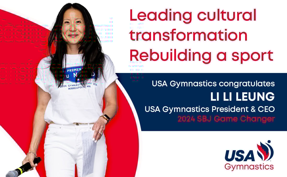 USA Gymnastics President and CEO Li Li Leung Honored in Sports Business ...